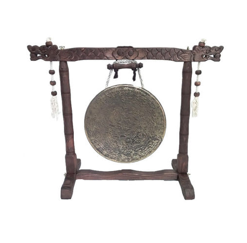 Korean Traditional Percussion Instrument Jing Set with Stand and Case ...